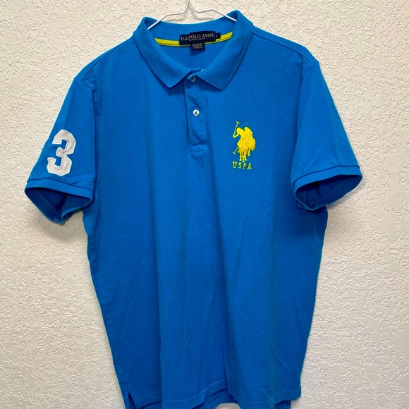 U.S. Polo Assn. | Shirts | Us Polo Assn Mens Large Shirt Big Pony Blue ...